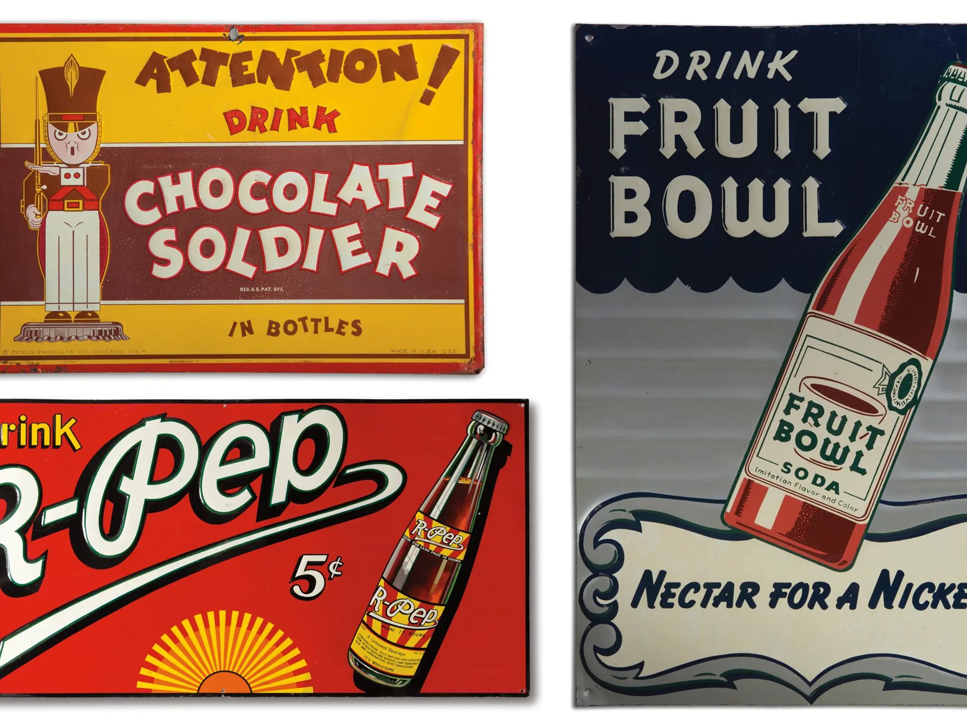 Three Soda Signs | The Dingman Collection 2012 | RM Sotheby's