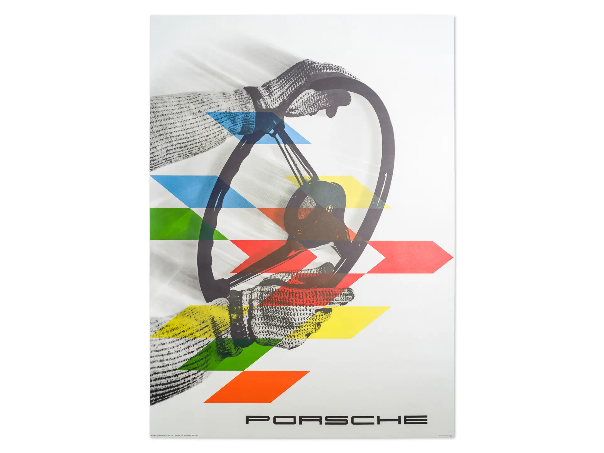 Porsche Steering Wheel Poster, 1961 | The White Collection | RM Sotheby's