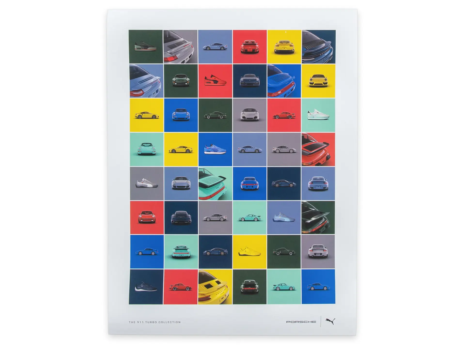 “The 911 Turbo Collection” Porsche Puma Poster | The White Collection ...