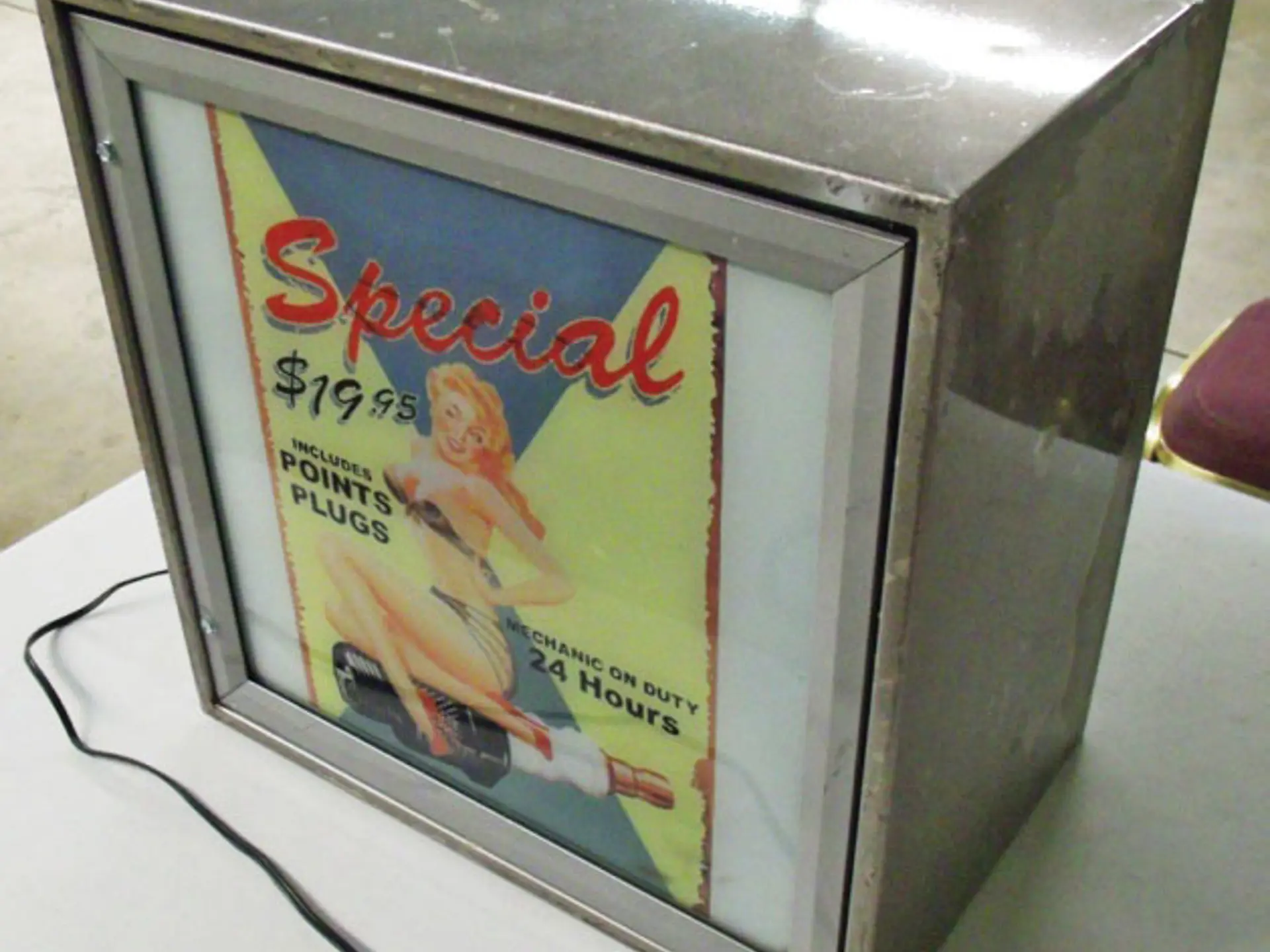 Tune up/Mechanic on Duty/pin up, garage sign (17”x17”x10 ½”) | Auburn ...