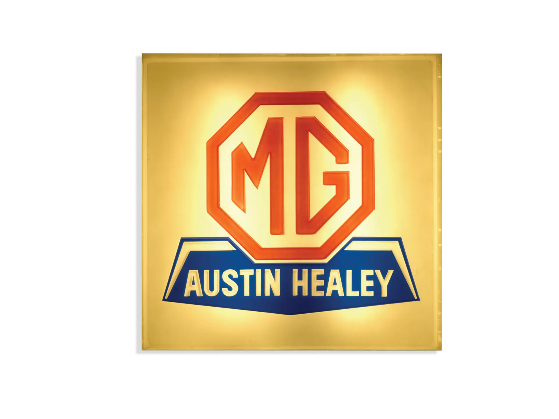 ILLUMINATED MG AUSTIN HEALEY SIGN | The Ponder Collection | RM Sotheby's