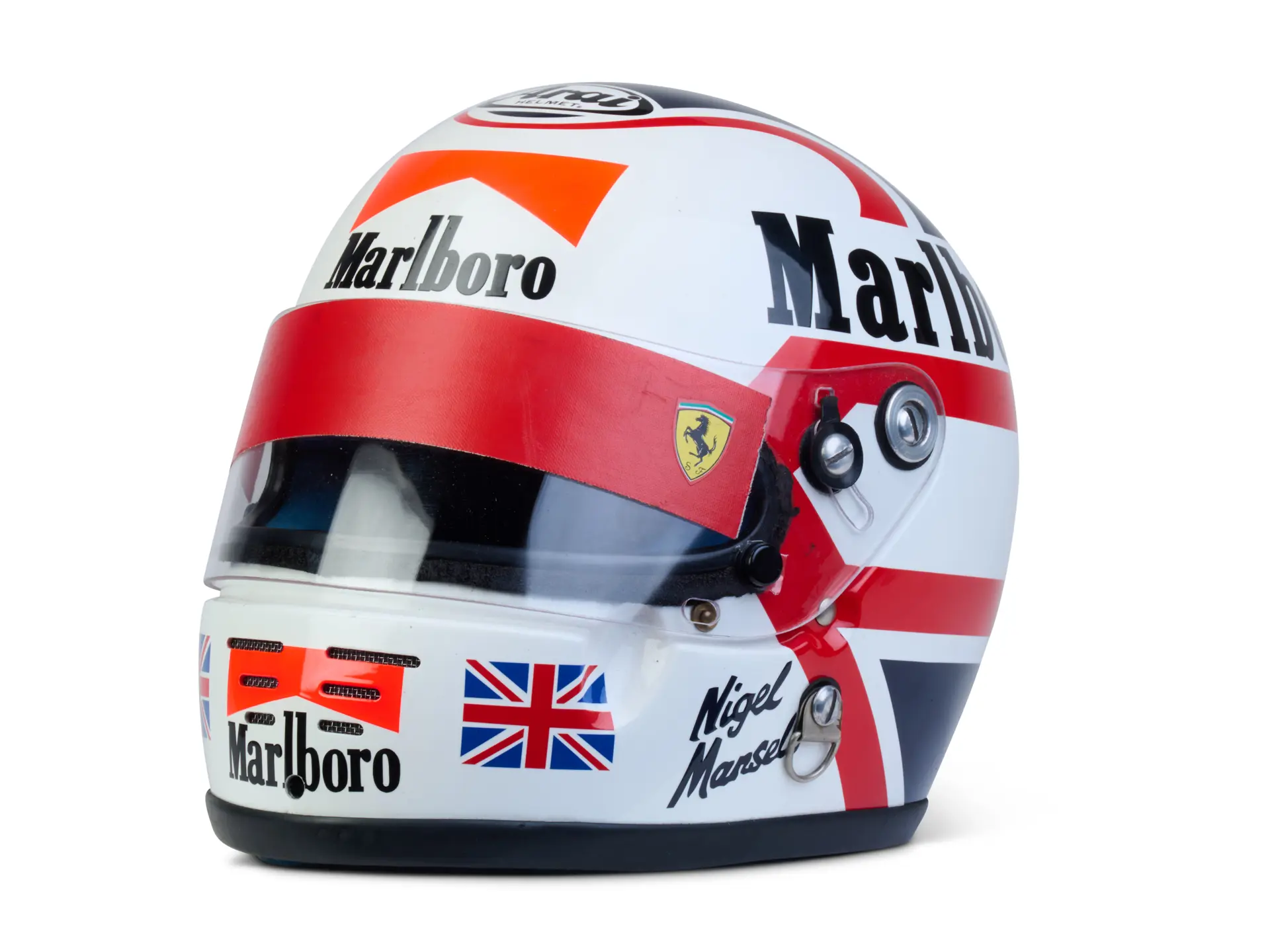 1989 Scuderia Ferrari Arai Formula 1 Helmet | Nigel Mansell’s Legacy Collection | RM Sotheby's
