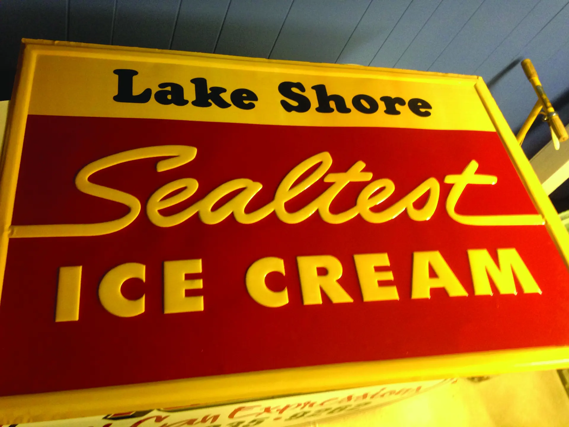 A new/old stock Lake shore Sealtest ice cream sign. | Auburn Fall 2016 ...