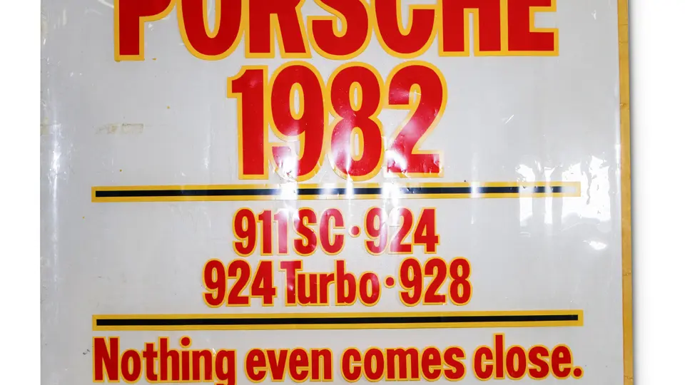 Porsche Dealership Showroom Window Banners, ca. 1980s | A Lifetime of ...