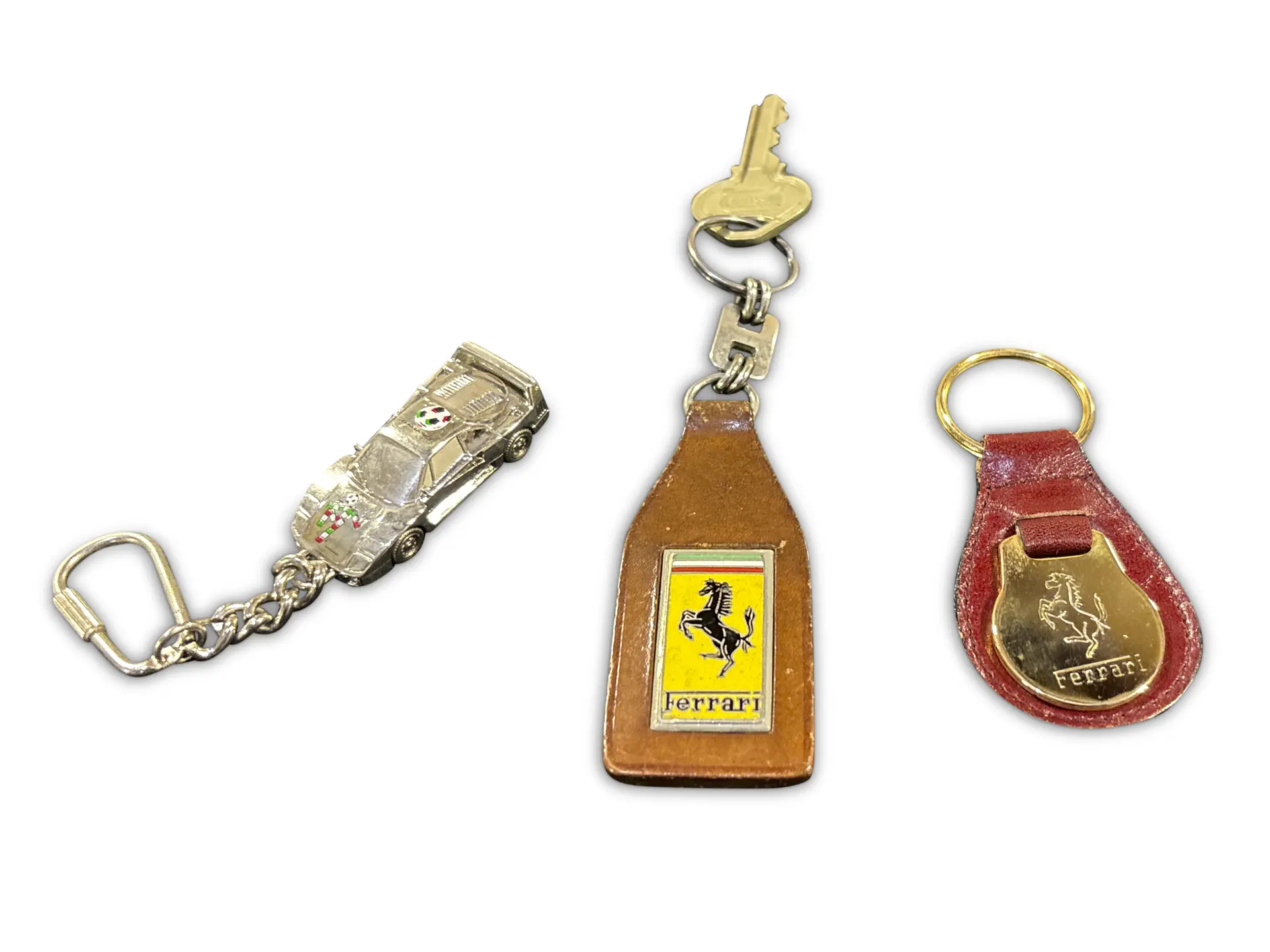 Ferrari F40 Keychain and Two Leather Ferrari Keychains | The Cohen ...