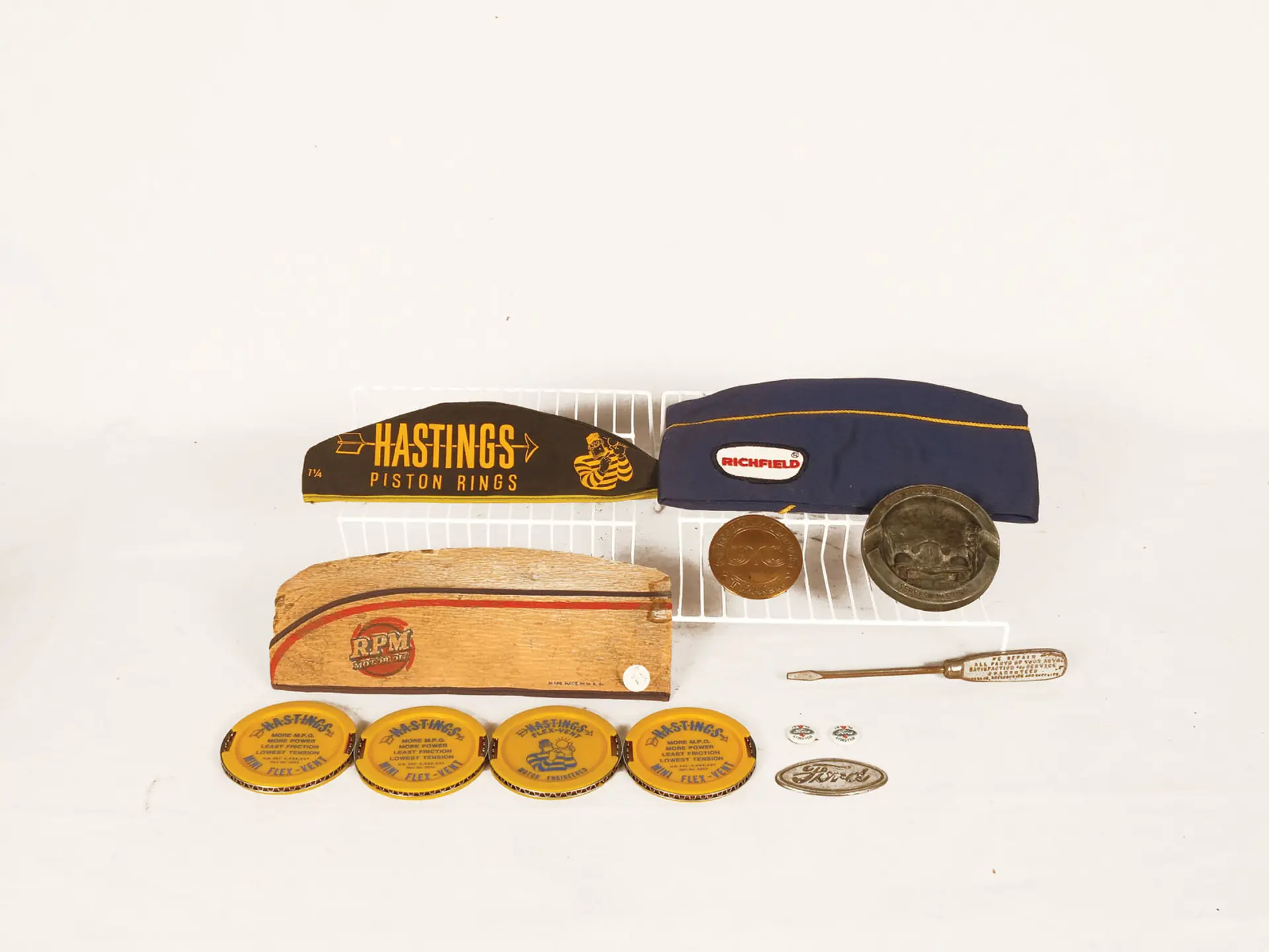 Group of Automotive Collectibles Including GMC and Ford Radiator Shell ...