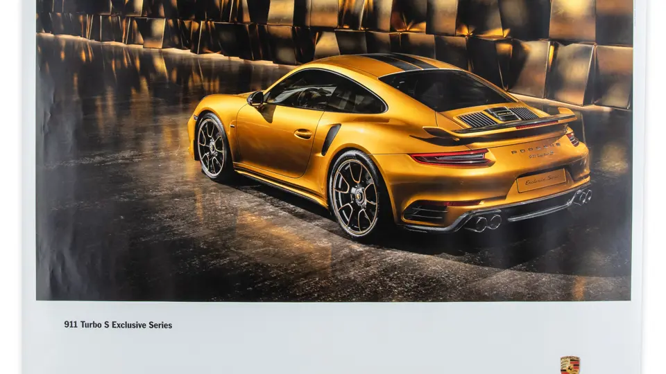 Porsche 911 Turbo S Exclusive Series Advertising Poster | The White ...