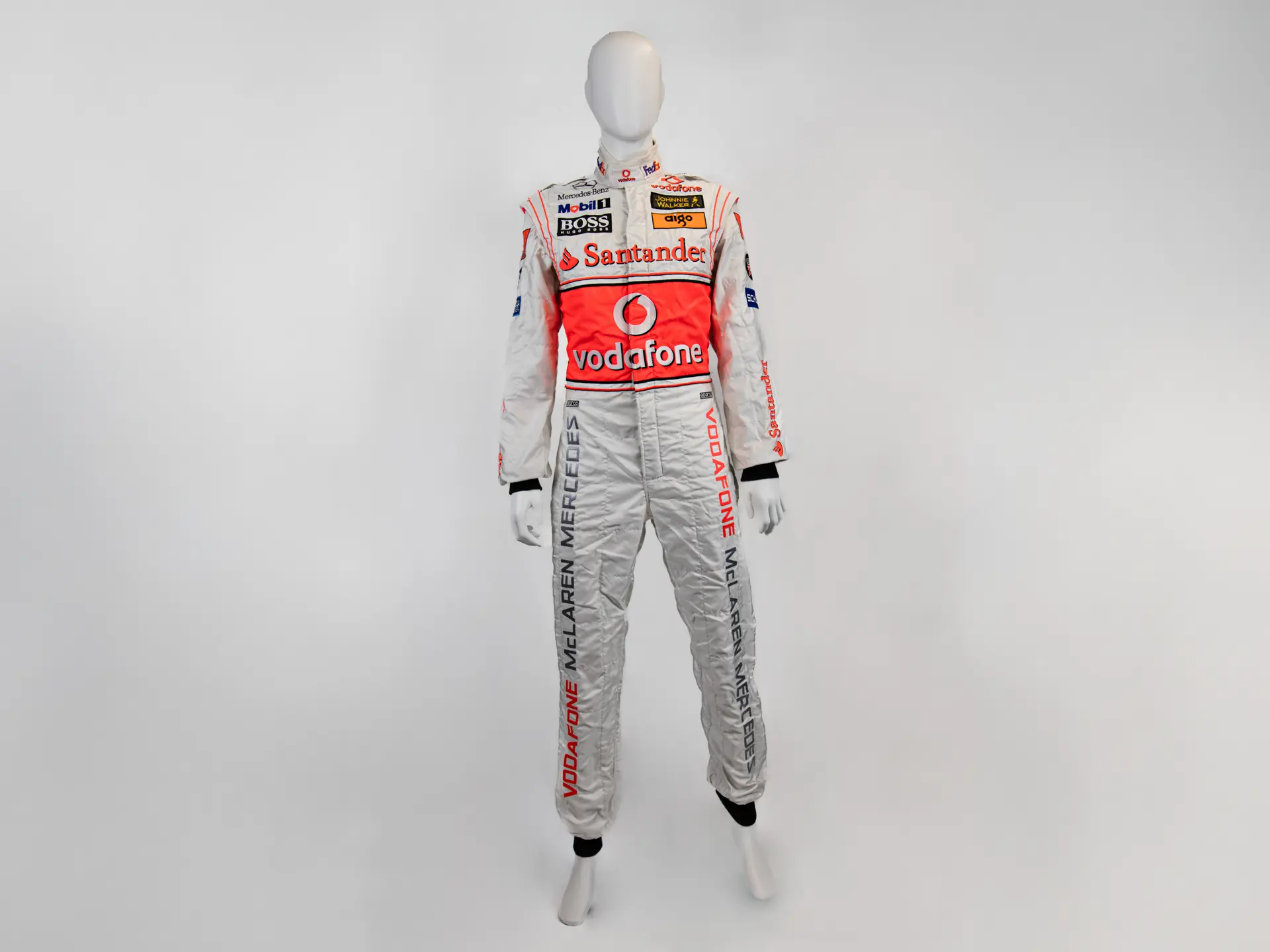 2007 Lewis Hamilton McLaren-Mercedes Formula 1 Sparco Racing Suit | The ...