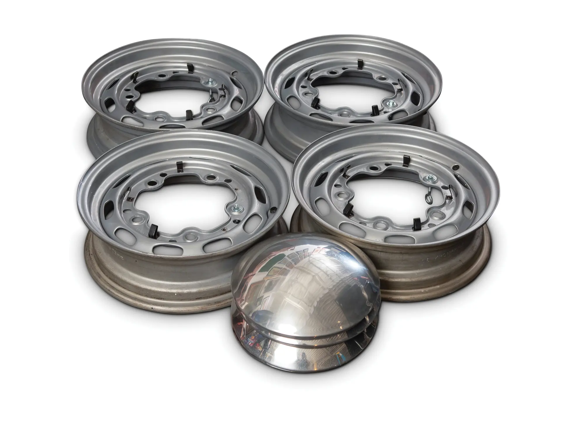 Four Porsche Steel Wheels with Hubcaps, 1956 | The Taj Ma Garaj ...