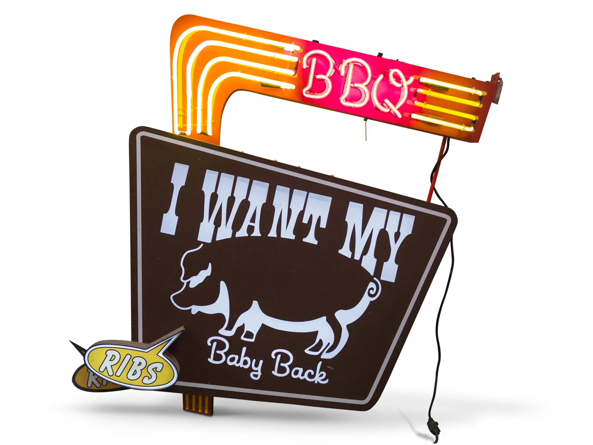 I Want My Baby Back Ribs Neon Sign | THE MITOSINKA COLLECTION | RM ...