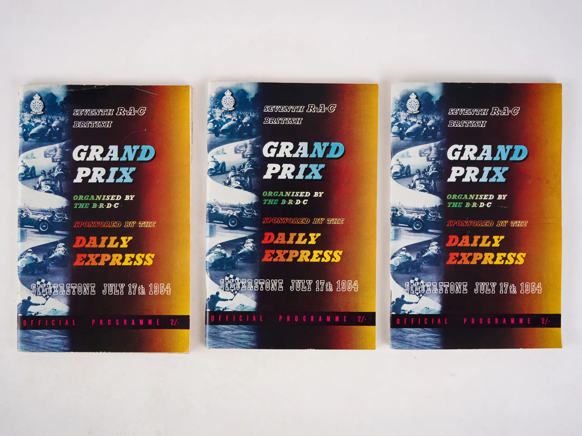 1952-1956 Formula 1 British Grand Prix Racing Programmes | The February ...