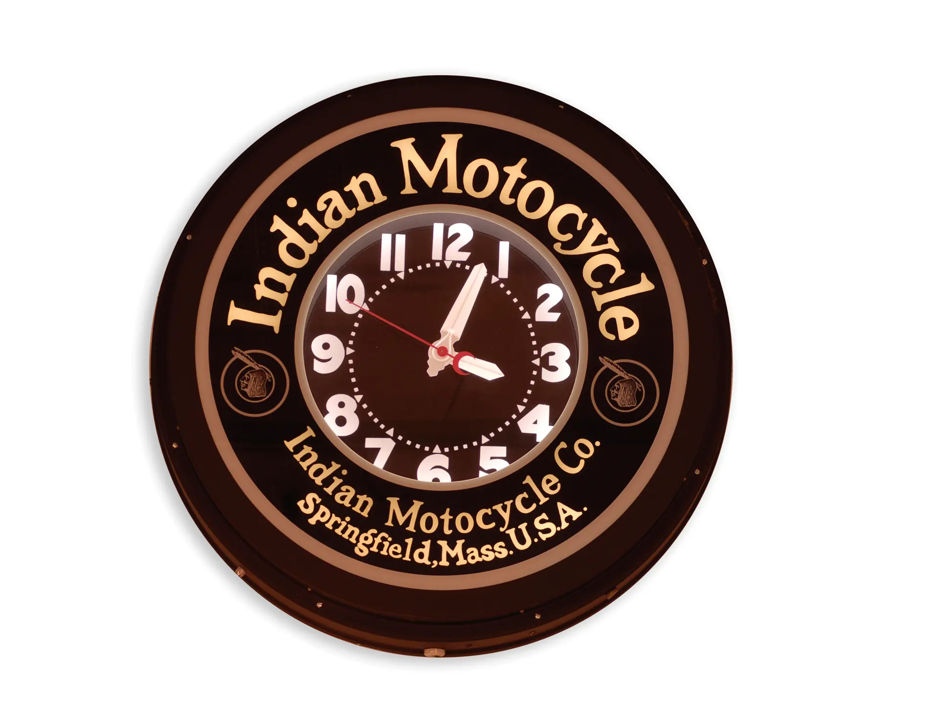 INDIAN MOTORCYCLE NEON CLOCK | The Ponder Collection | RM Sotheby's