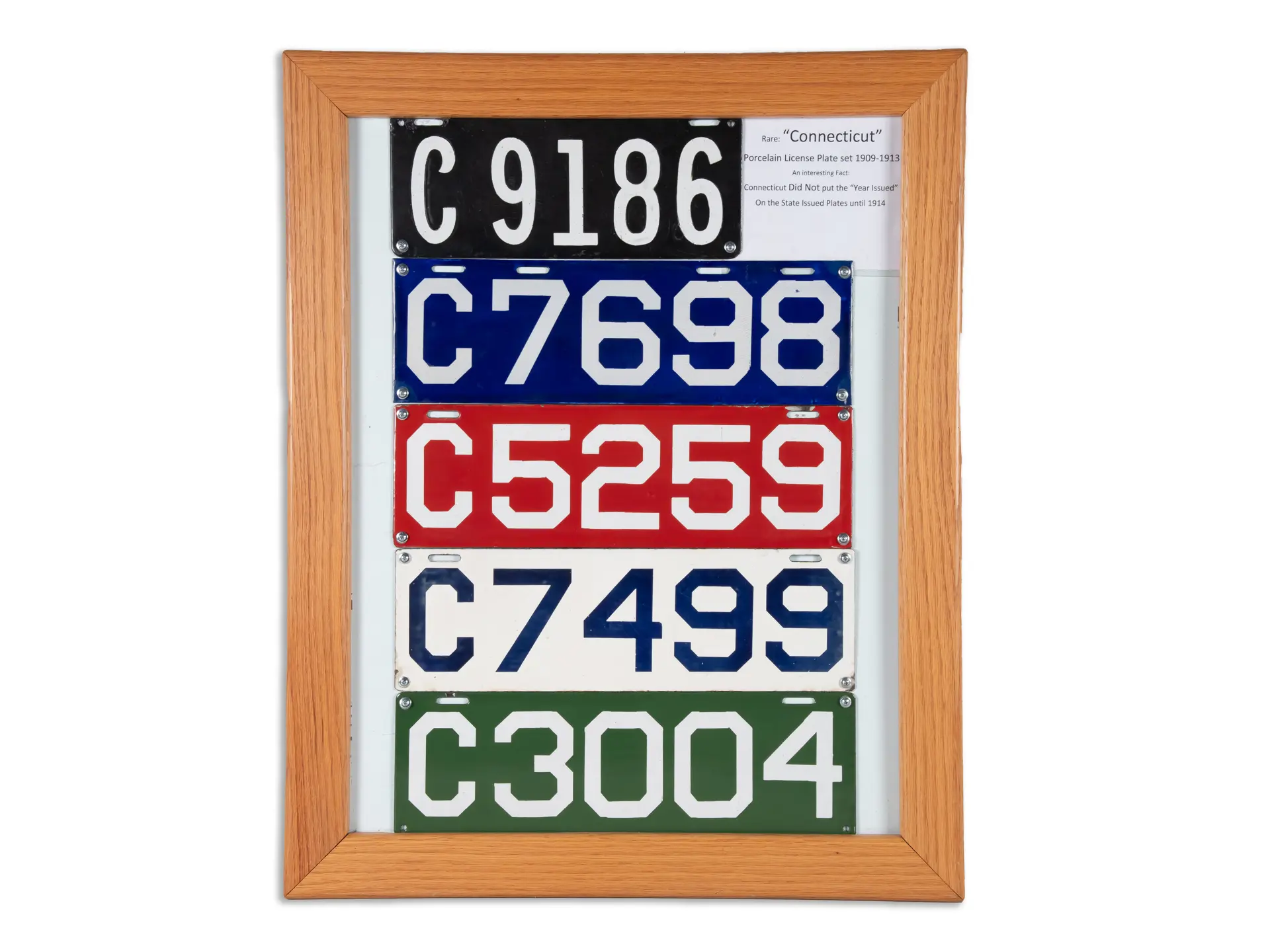 Connecticut Porcelain License Plates | Hershey 2025 | RM Sotheby's