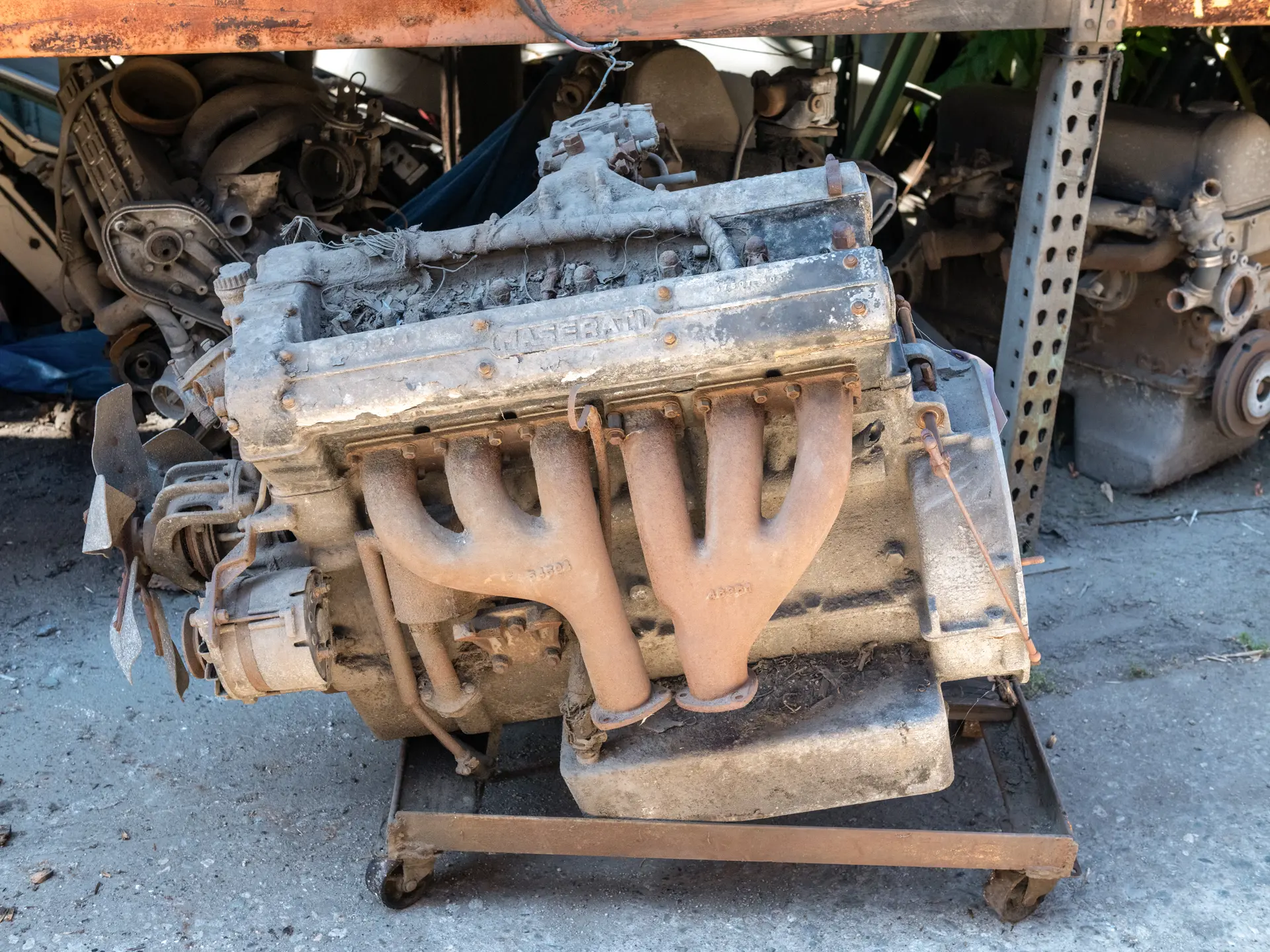 Maserati Type 109 Twin-Cam Six-Cylinder Engine | The Junkyard: The Rudi ...