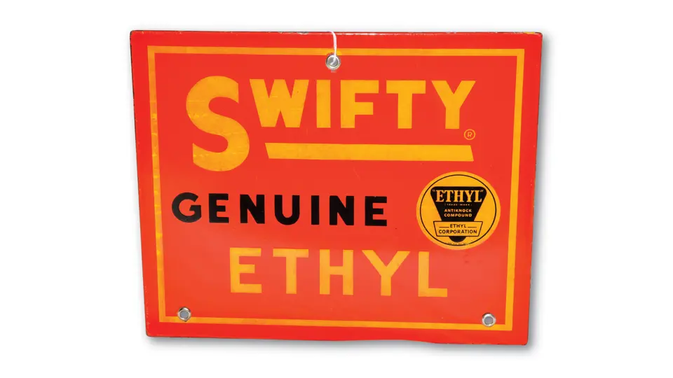 Swifty Genuine Ethyl with Logo Sign | Auburn Spring 2019 | RM Sotheby's