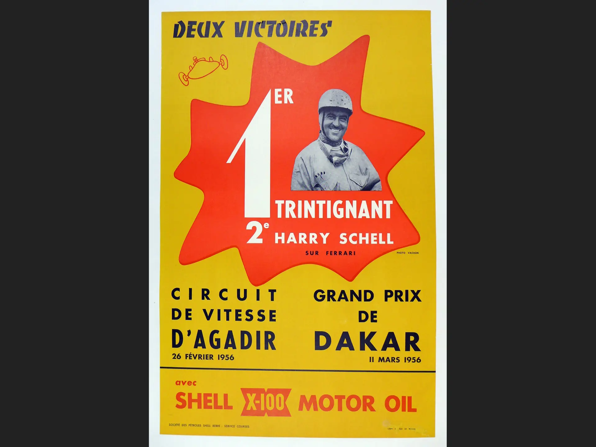 Deux Victoires Shell Advertising Poster, 1956 | Open Roads, Fall | RM ...