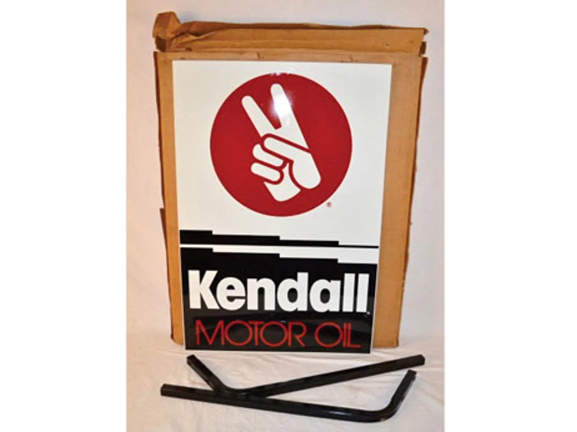 Kendall Motor Oil with hand logo, curb sign (24"X35") | Auburn Fall ...
