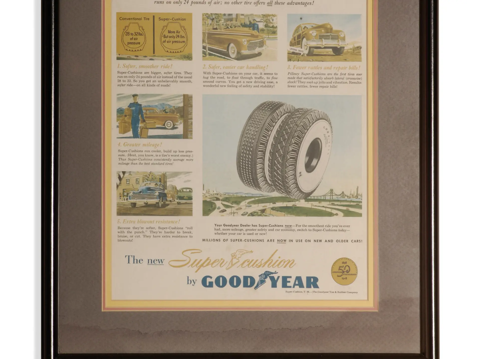 FRAMED GOODYEAR AND DUNLOP POSTERS | The Ponder Collection | RM Sotheby's