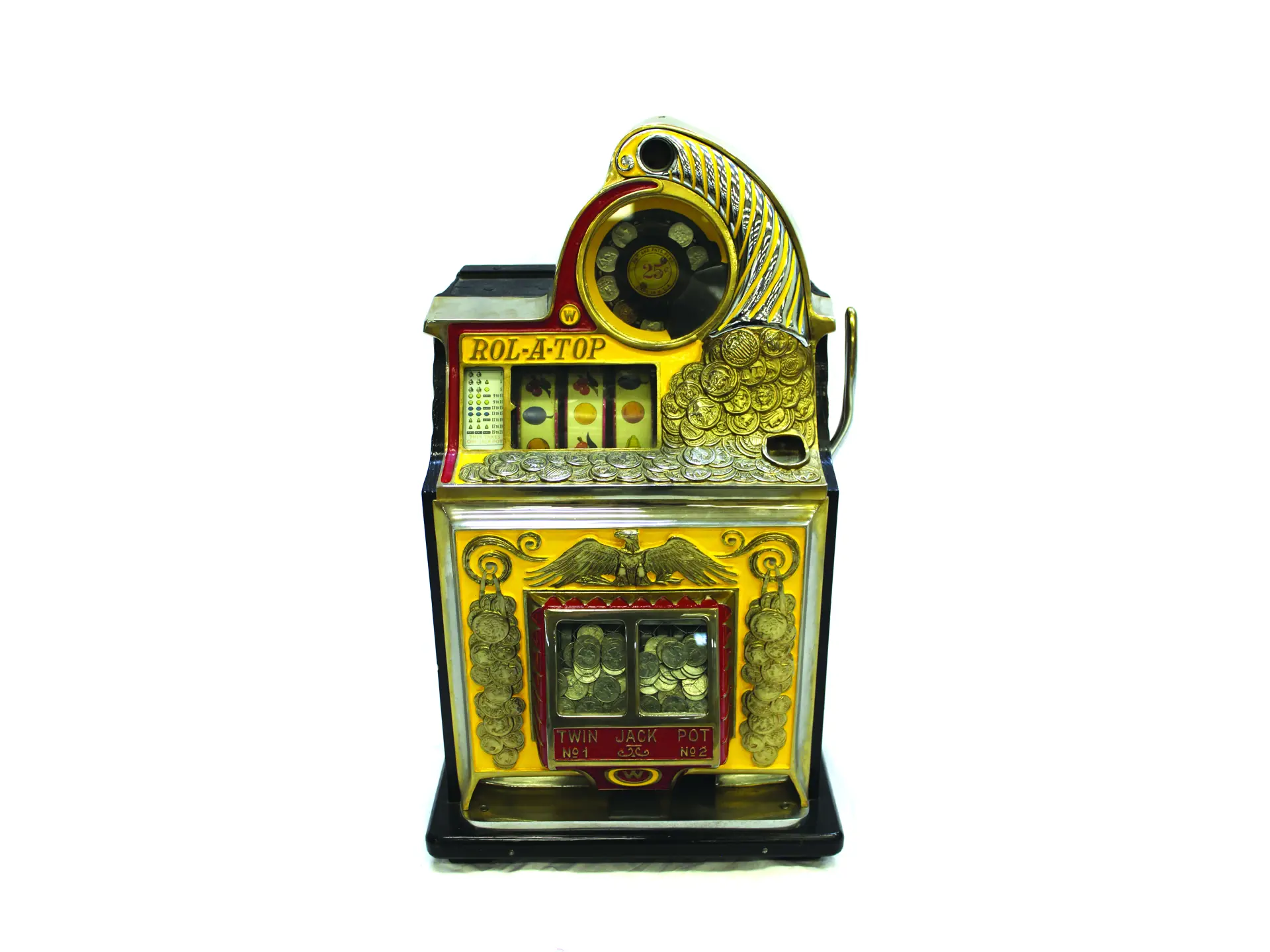 Watling mfg. Co Rol-a-top to play for $.25 coin front slot machine ...