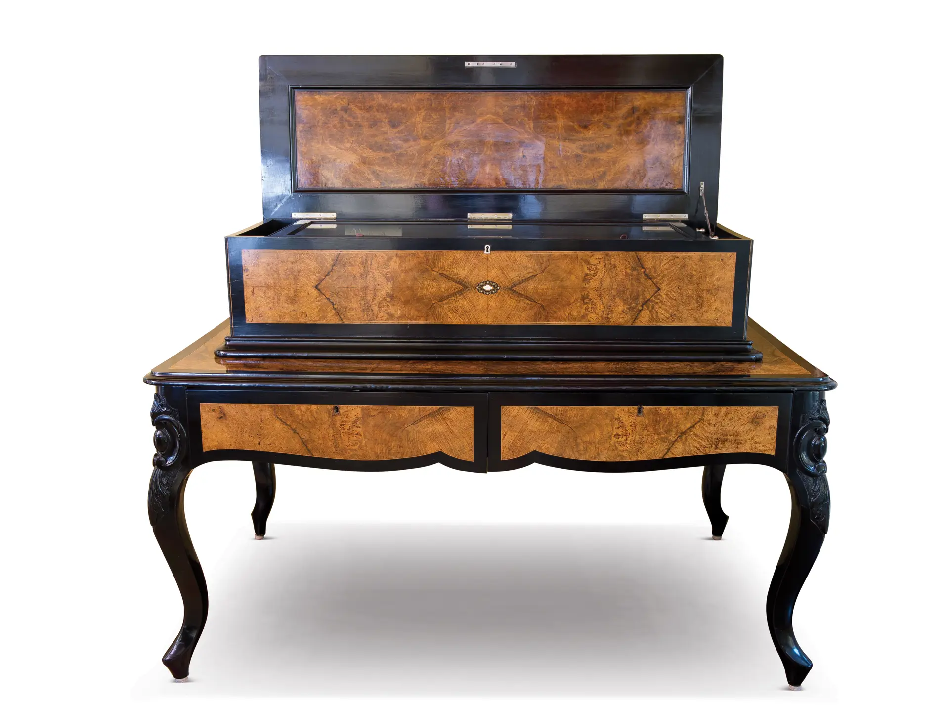 Paillard Music Box with Six Cylinders and Inlaid Table | The Milhous ...