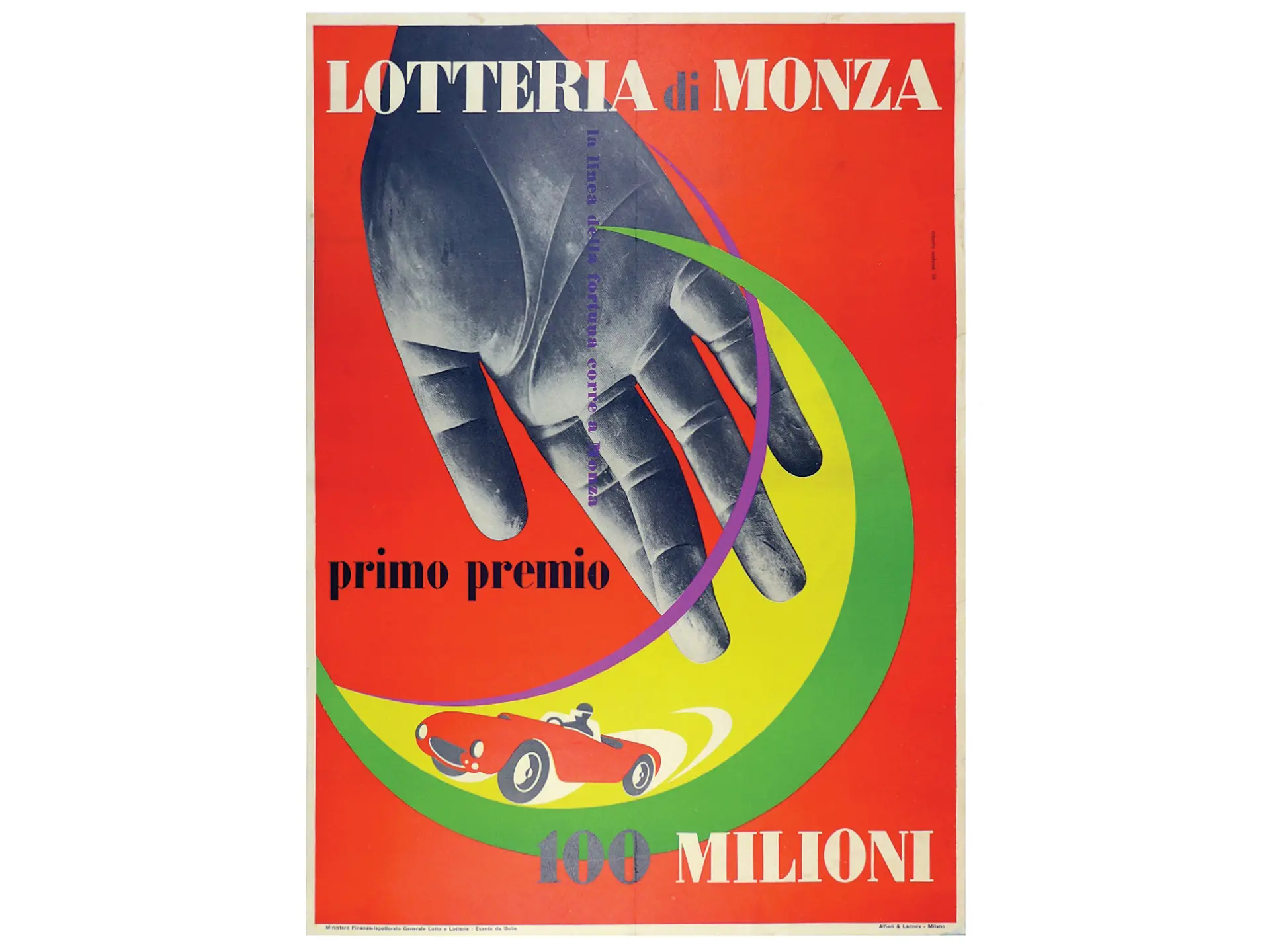 Lotteria di Monza, 1956 | Original Racing Posters, 1925-1972 2020 | RM ...