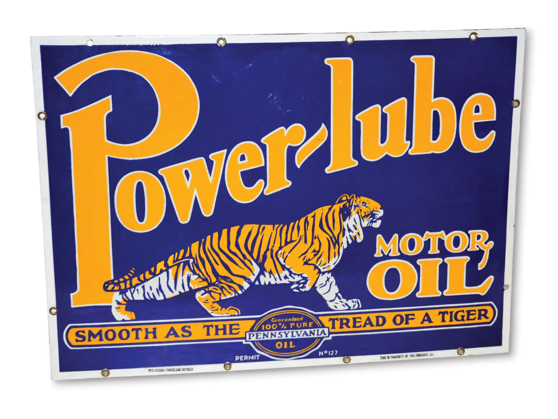 Power-Lube Motor Oil with Logo Sign | Auburn Spring 2019 | RM Sotheby's