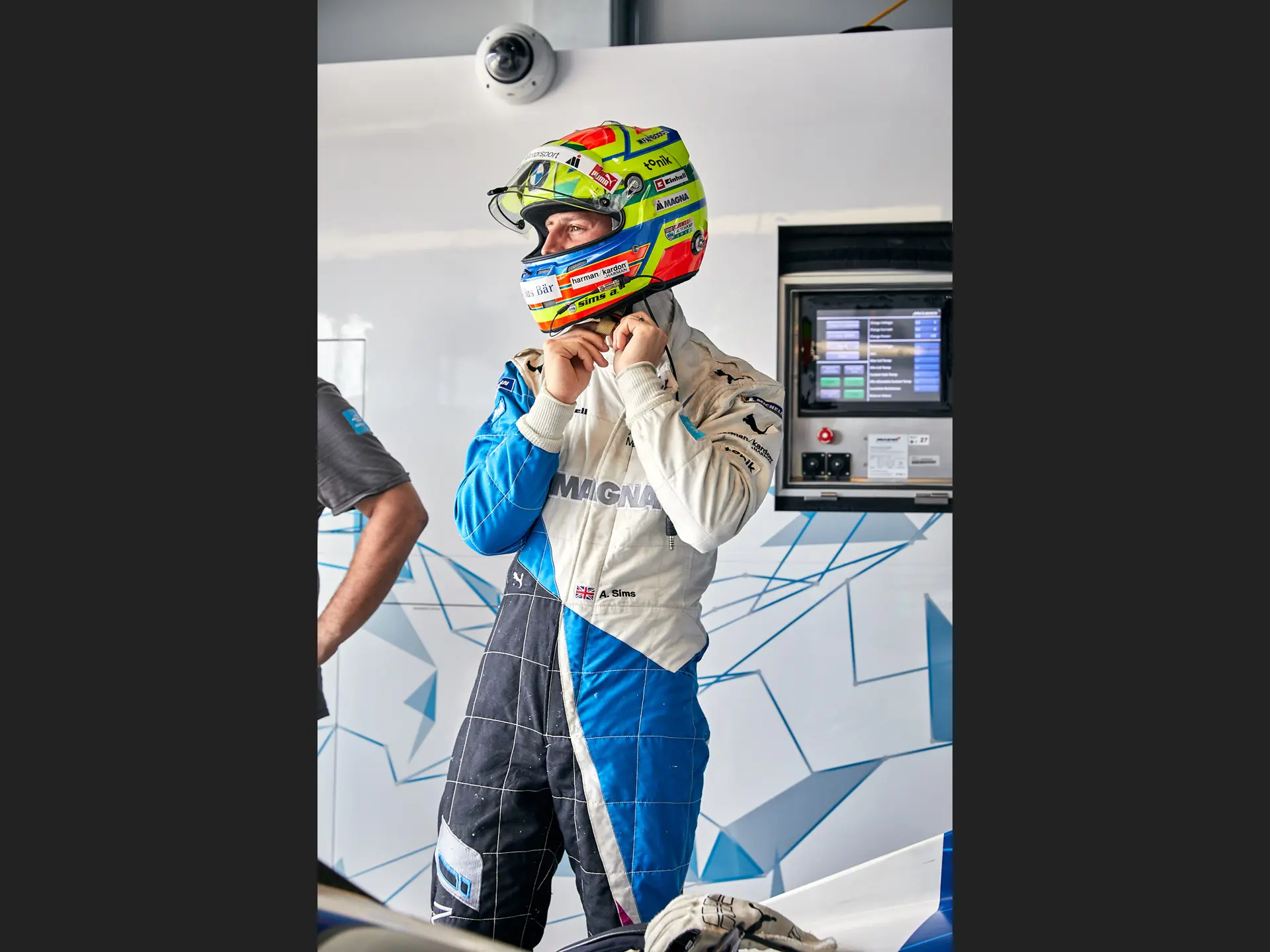Alexander Sims Racing Suit and Helmet, 2018-2019 | #Race Against Covid ...