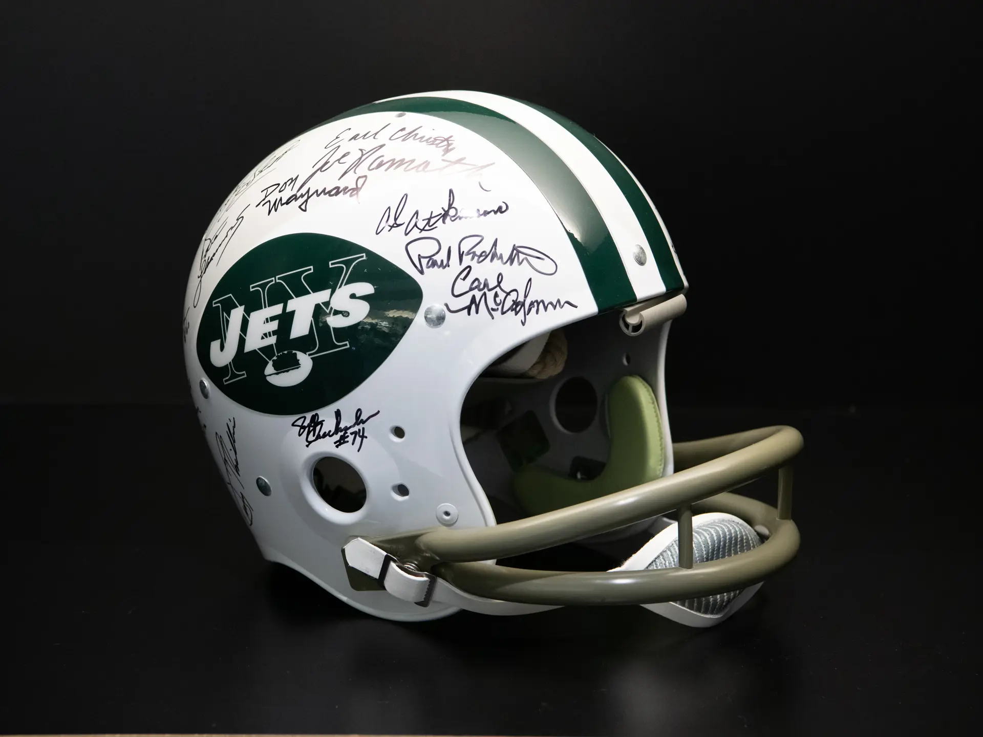 New York Jets Autographed Football Helmet | Dare to Dream | Online | RM ...