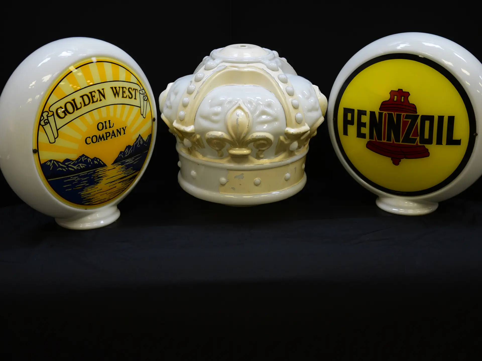 A collection of three reproduction gas globes | Auburn Spring 2016 | RM ...