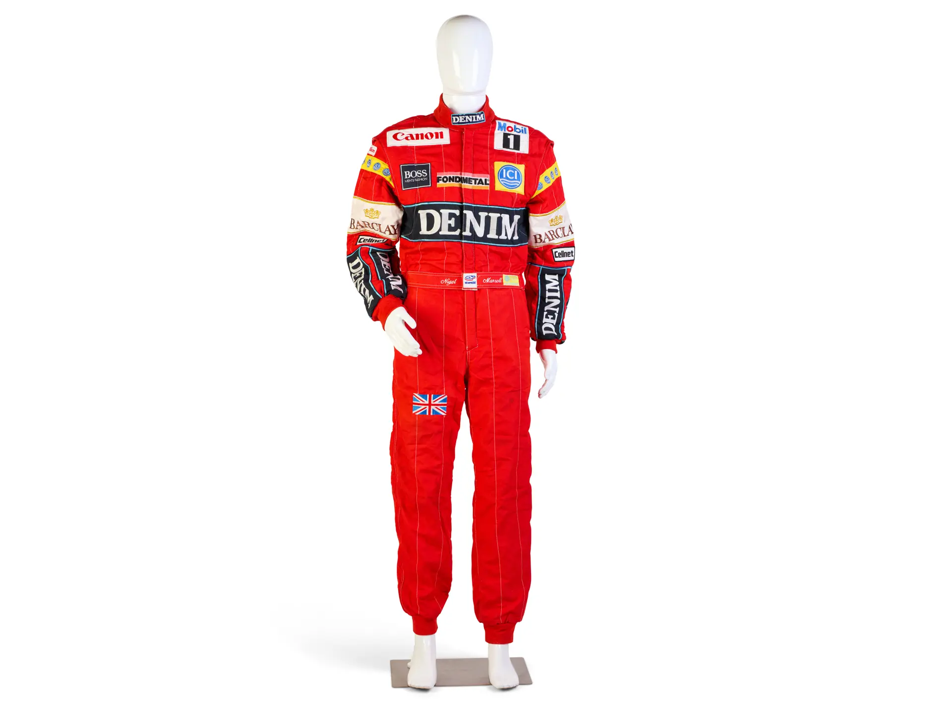 1988 Canon Williams Stand 21 Formula 1 Race Suit | Nigel Mansell’s ...