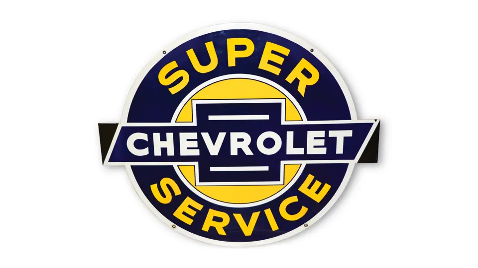 Super Chevrolet Service Sign | Auburn Spring 2019 | RM Sotheby's