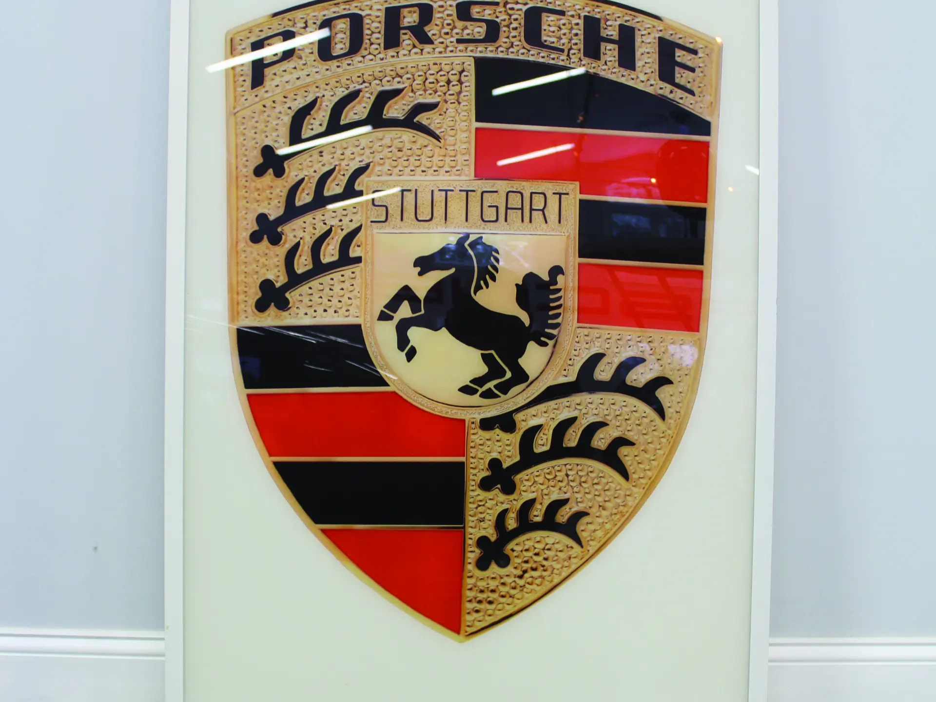Porsche Dealer Sign 32in x 49in x 3in | Fort Lauderdale 2017 | RM Sotheby's
