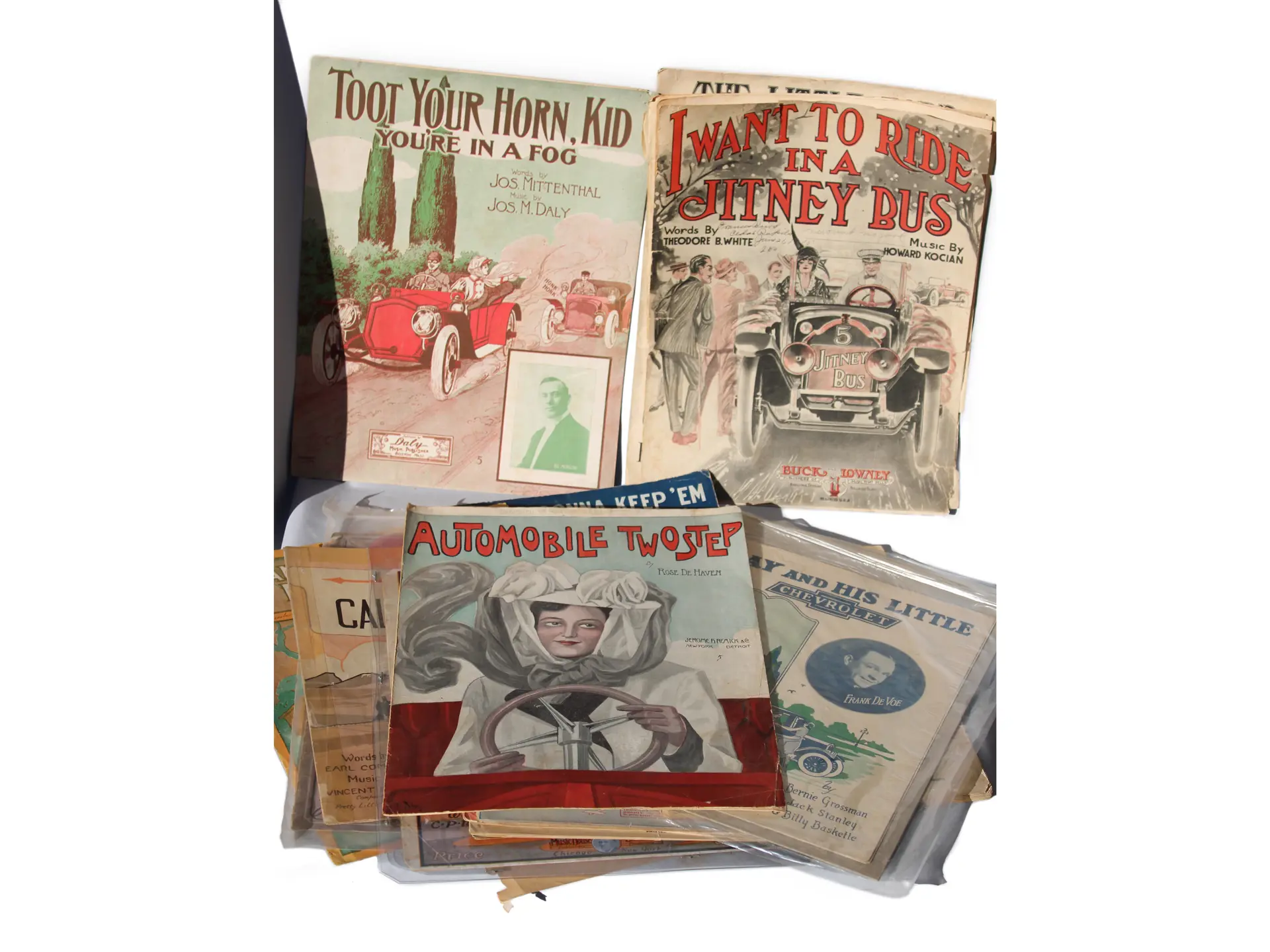 Collection of Motoring-Themed Sheet Music with Motoring Graphics ...