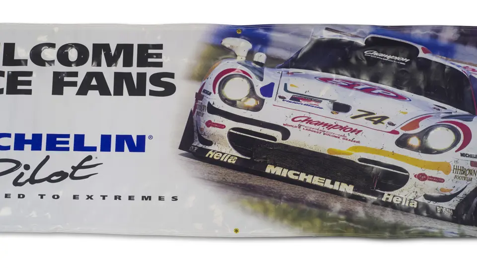 Michelin Pilot Race Banner with Porsche GT1 | A Lifetime of Porsche ...