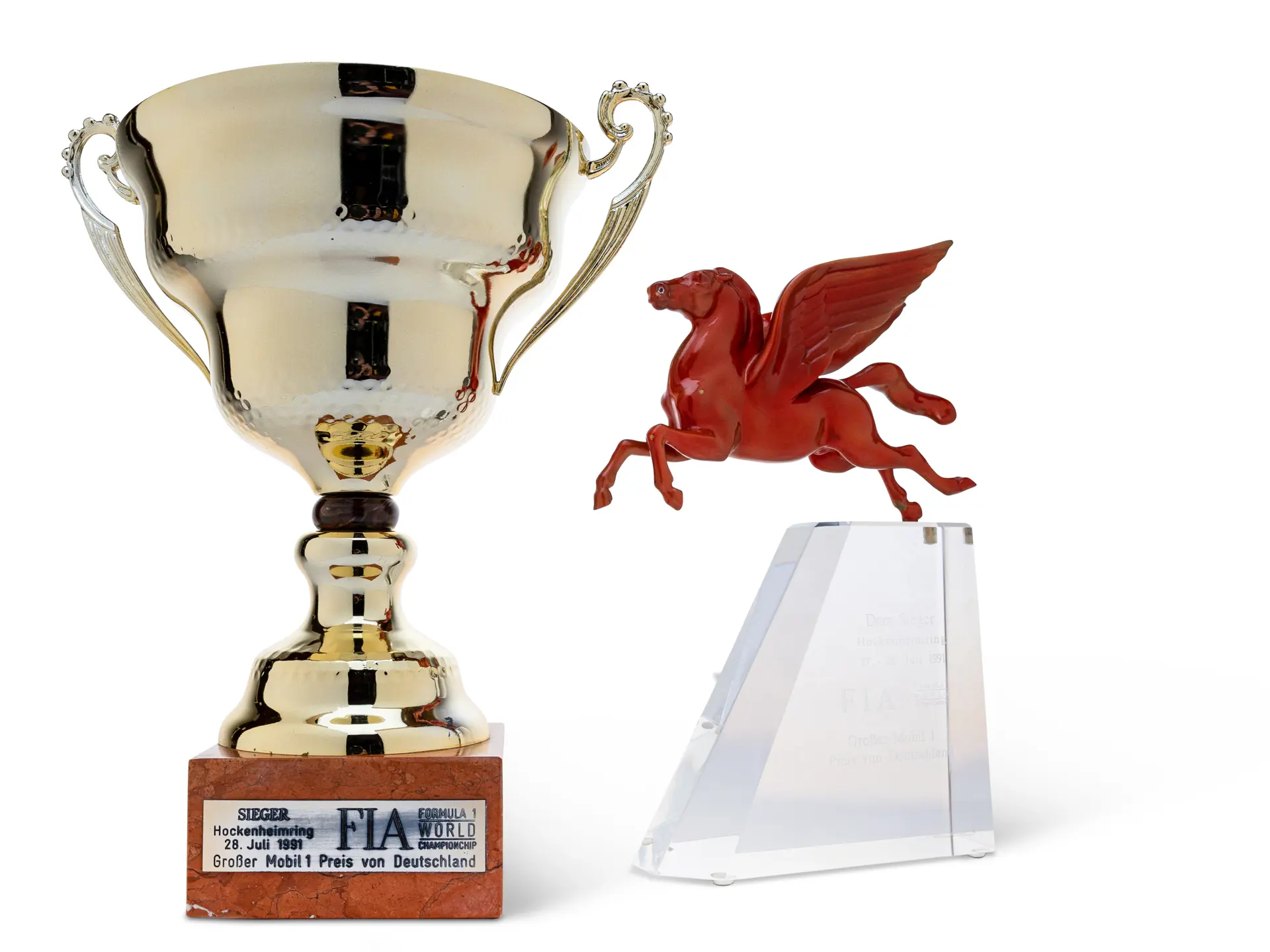 Pair of 1991 German Grand Prix 1st-Place Trophies | Nigel Mansell’s ...