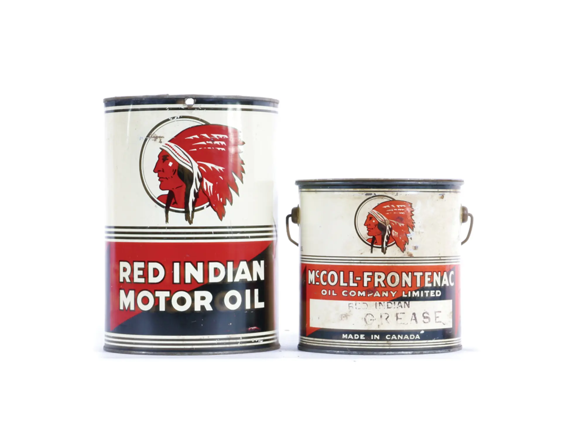 RED INDIAN OIL CANS | Private Collection of Tom & Marlene Stackhouse ...