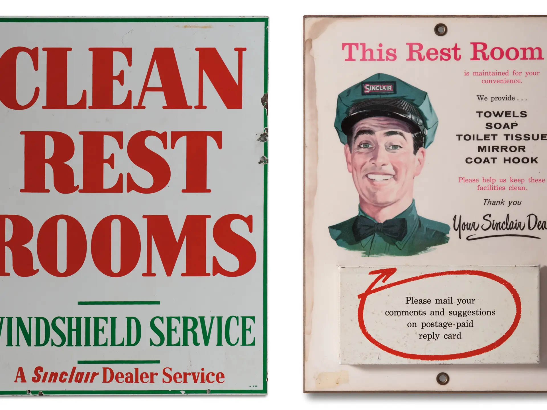 Two Service Station Signs | The Dingman Collection 2012 | RM Sotheby's