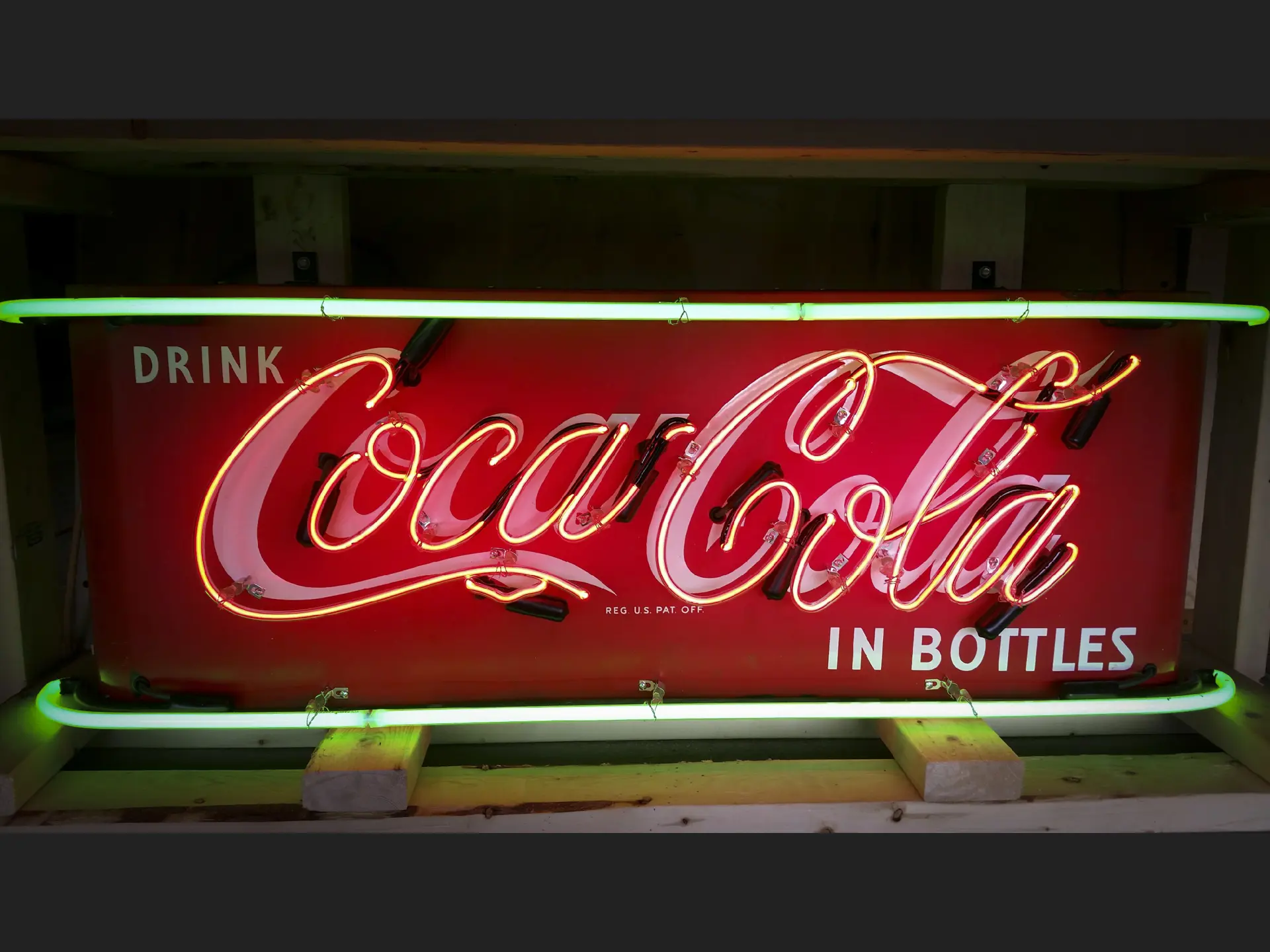 Coca-Cola 'Sled' Neon Porcelain Sign | Auburn Fall 2020 | RM Sotheby's