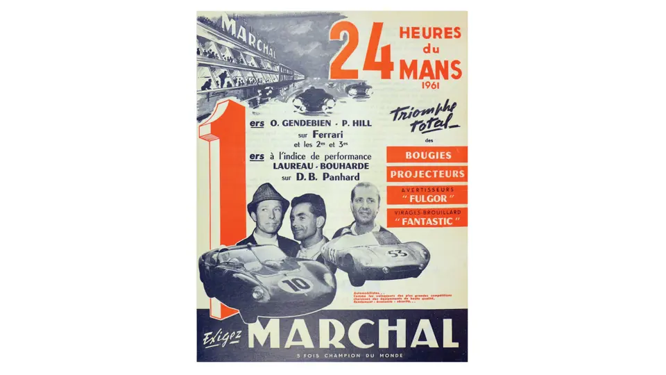 Marchal, 24 Heures du Mans, 1961 | Original Racing Posters, 1925-1972 ...