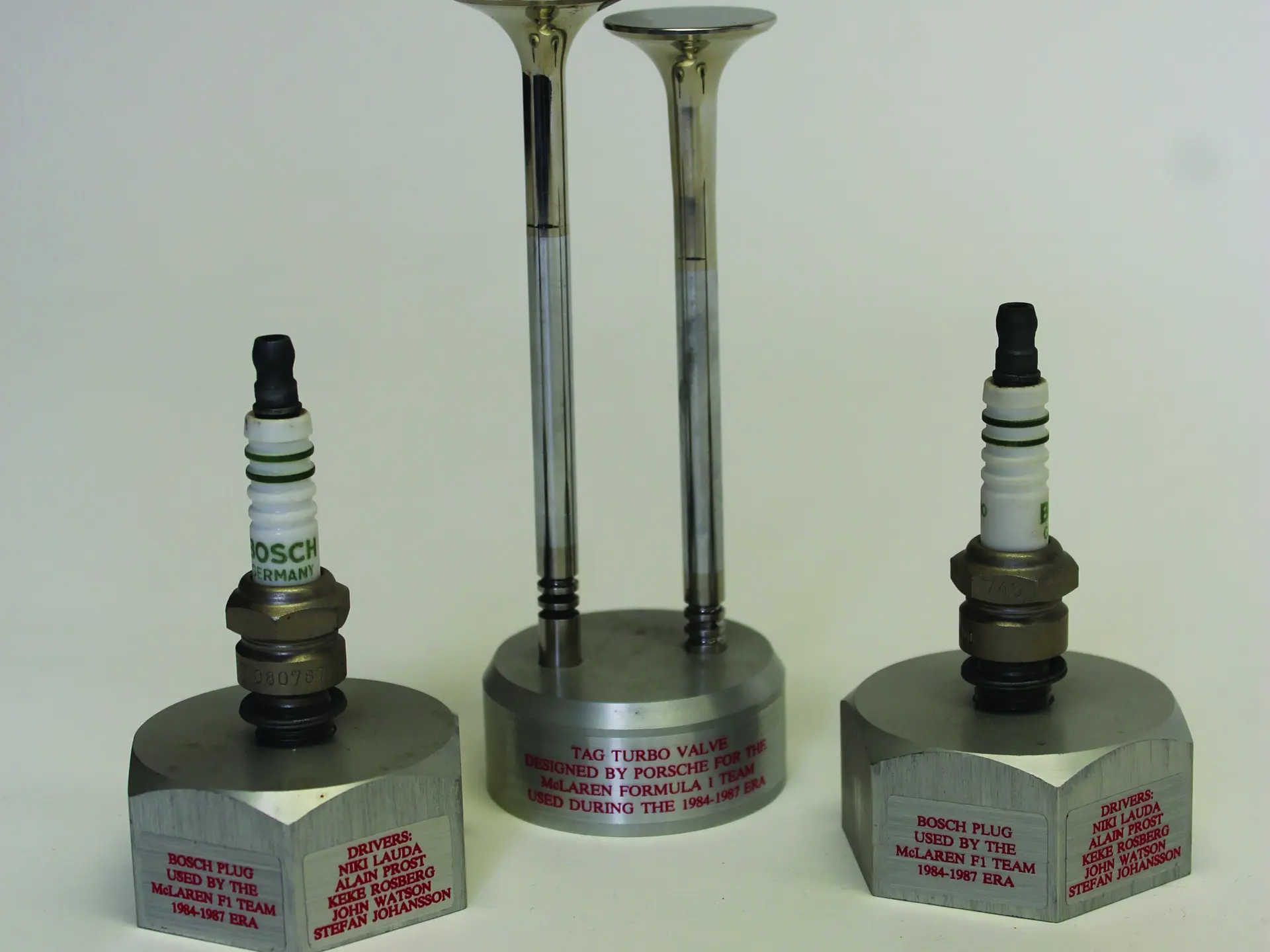 A grouping of Bosch spark plugs and Tag Turbo valve stem's from the Tag ...