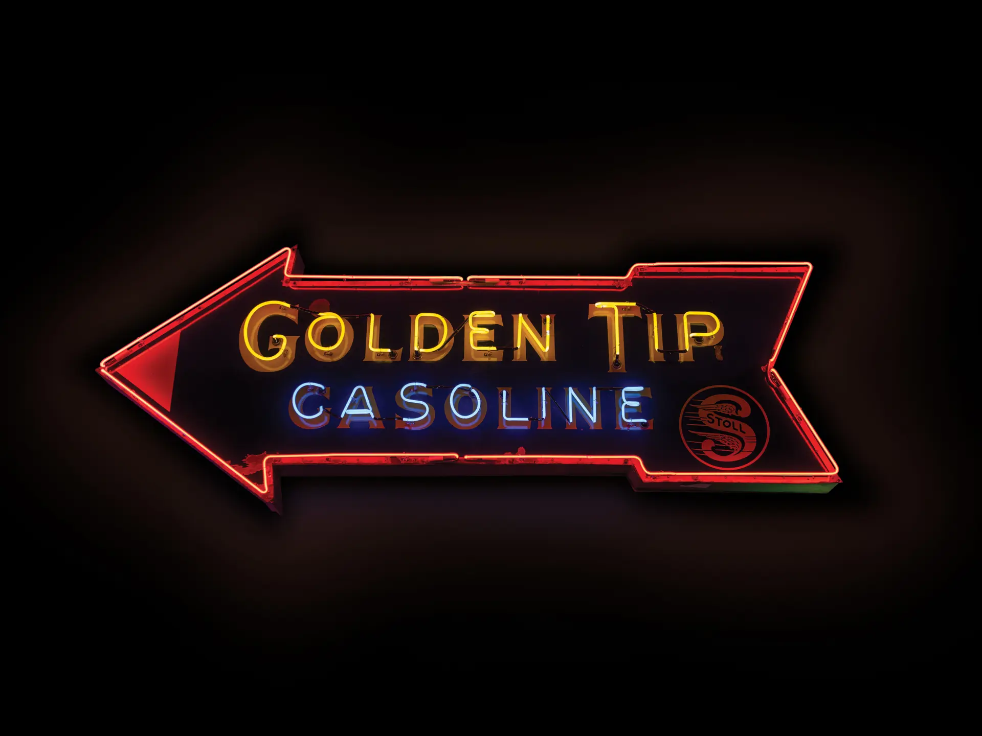 Golden Tip Gasoline Neon Sign | The Dingman Collection | RM Sotheby's