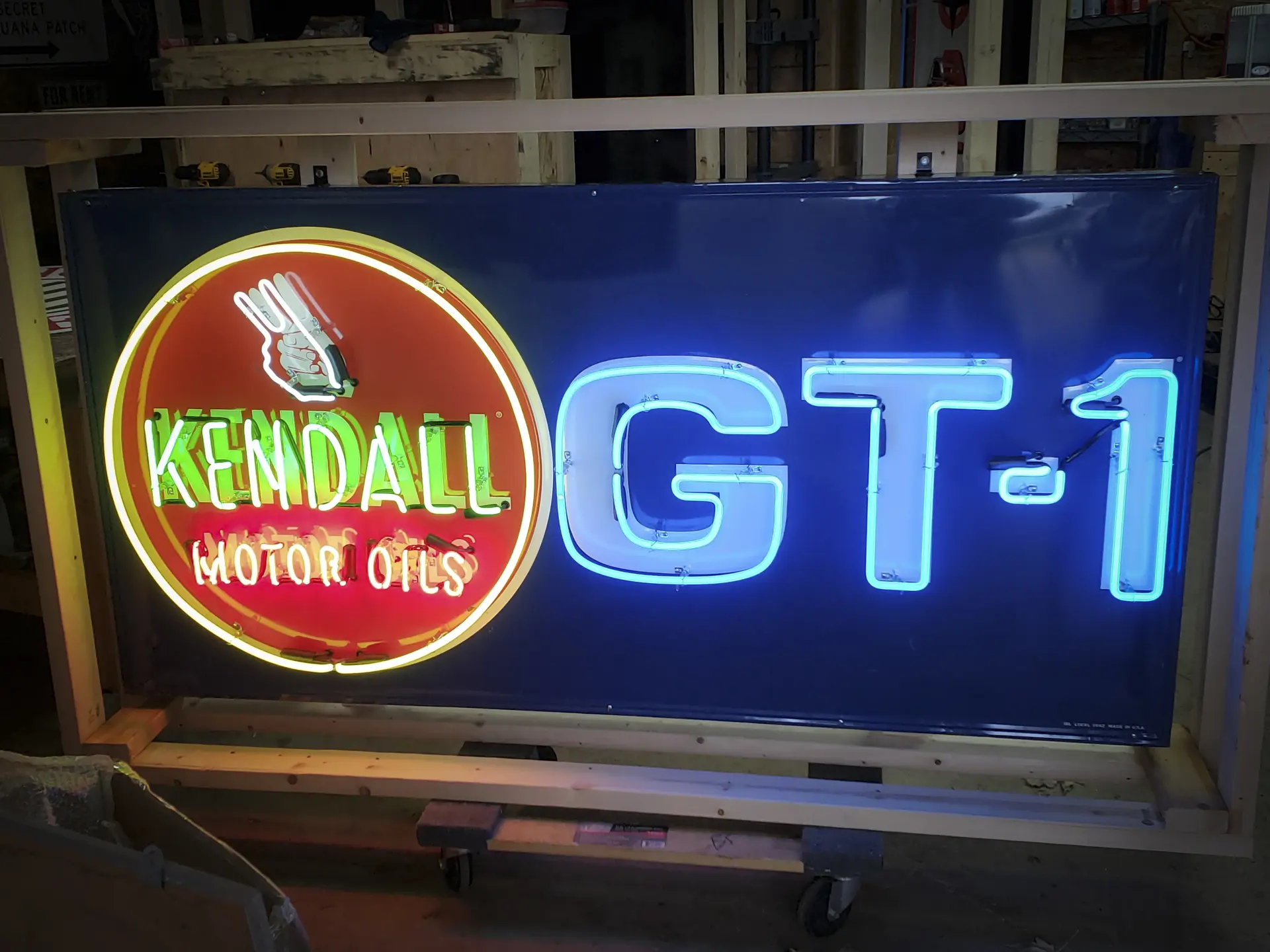 Kendall GT-1 Tin Neon Sign | Fort Lauderdale 2022 | RM Sotheby's