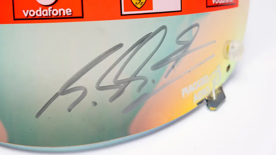 Michael Schumacher Scuderia Ferrari Formula 1 Signed Visor | The Schumacher and F1 Legends ...