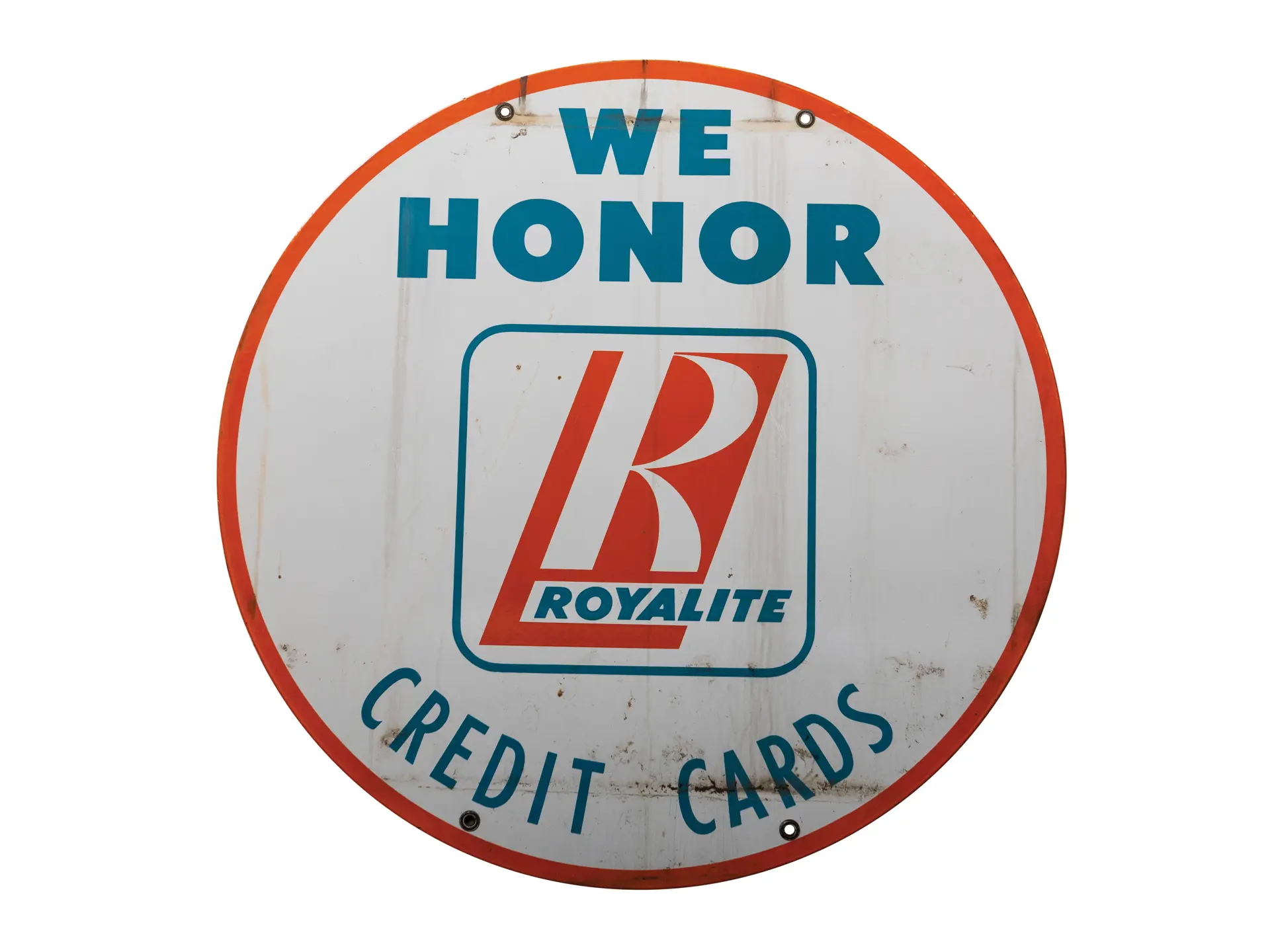 Royalite We Honor Credit Cards Double-Sided Sign | The Dingman ...