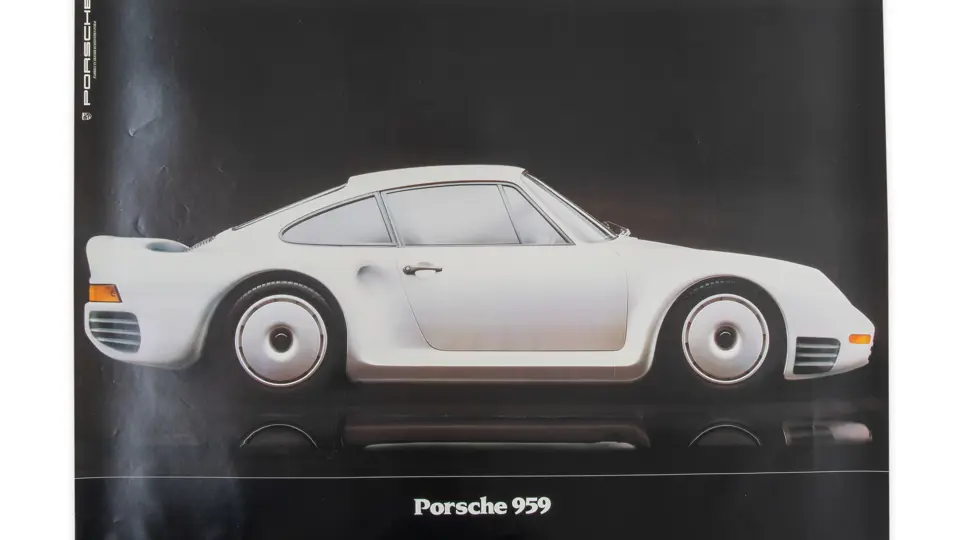 Three Porsche 959 Posters | The White Collection | Online | RM Sotheby's