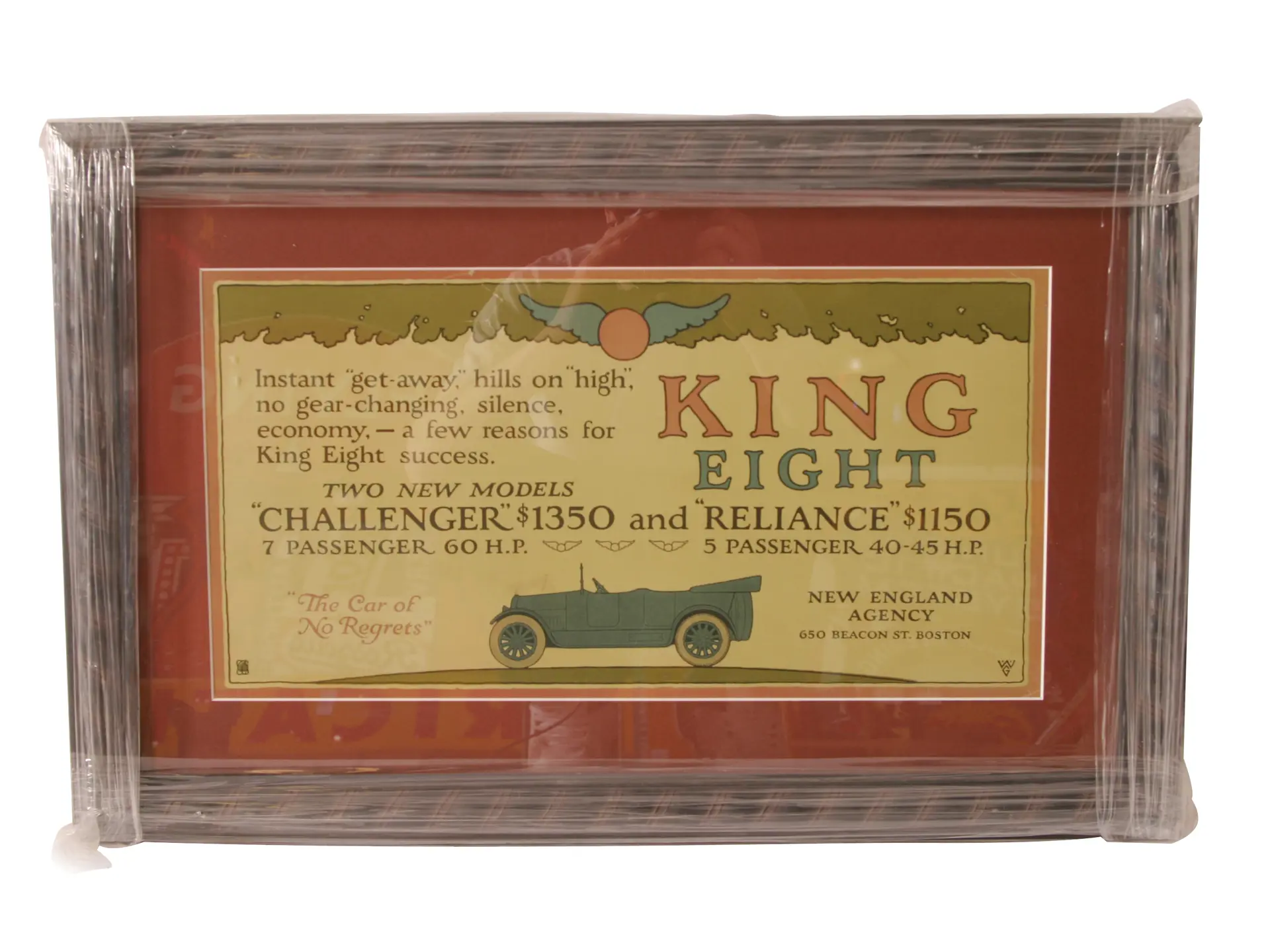 King Eight Cylinder Framed Poster | The Dingman Ford Collection | RM ...