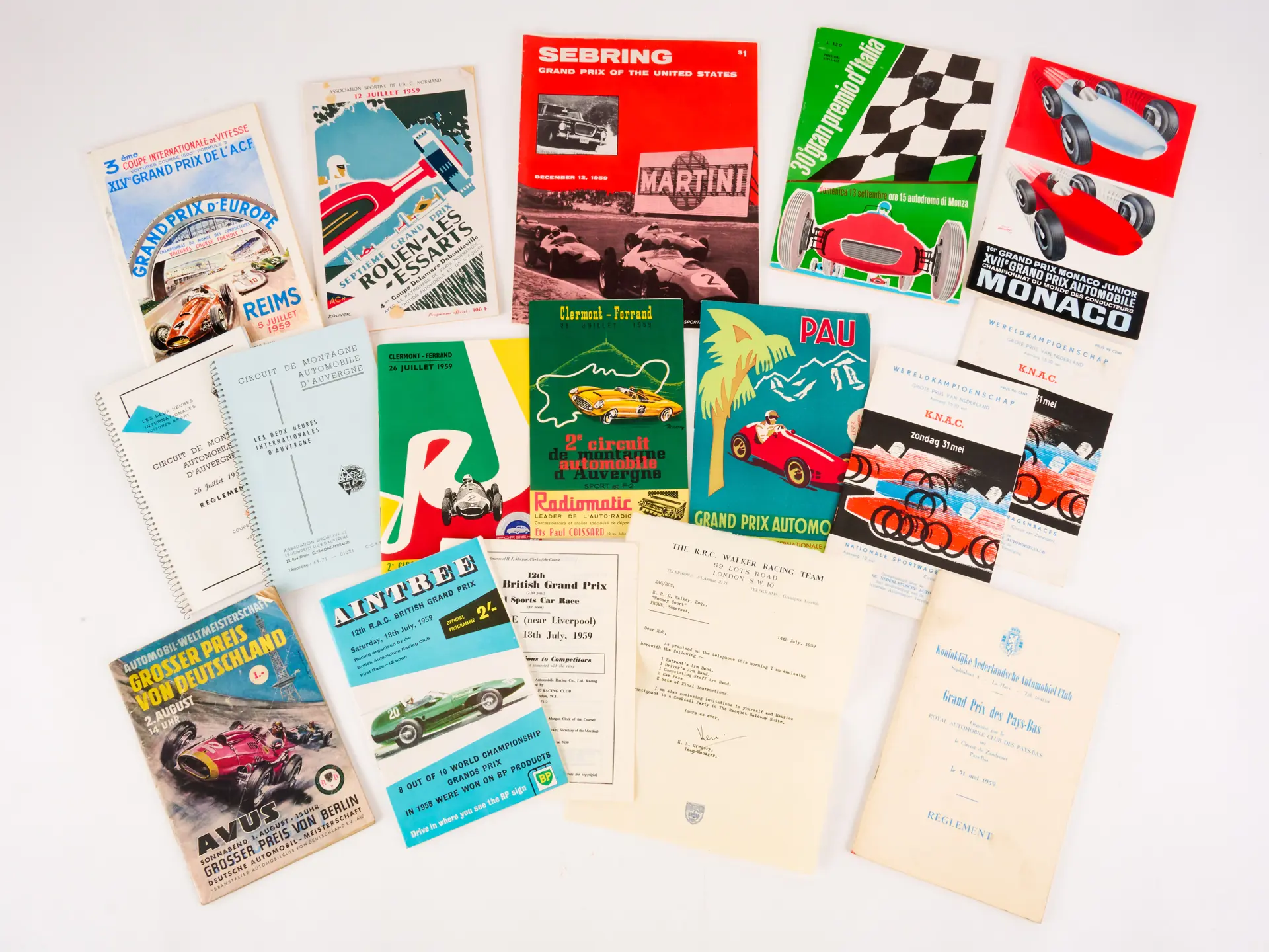 1959 Formula 1 Grand Prix Racing Programmes | The February Memorabilia ...