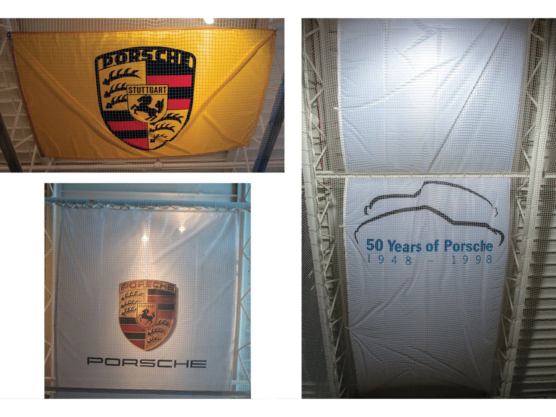 50 Years of Porsche and Porsche Crest Dealership Banners | The Taj Ma ...