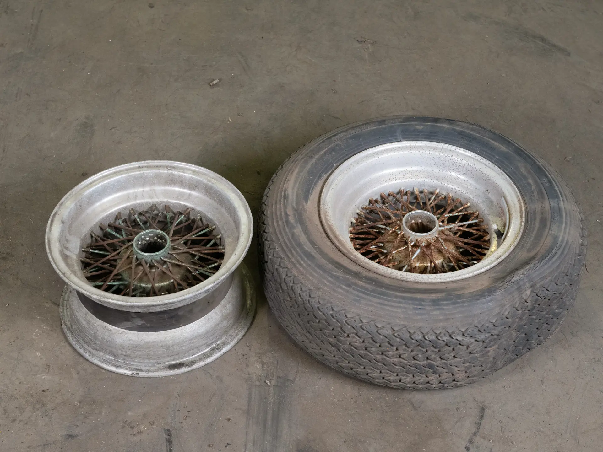 Two 14-Inch Borrani Ferrari Wire Wheels | The Junkyard: Online | RM ...
