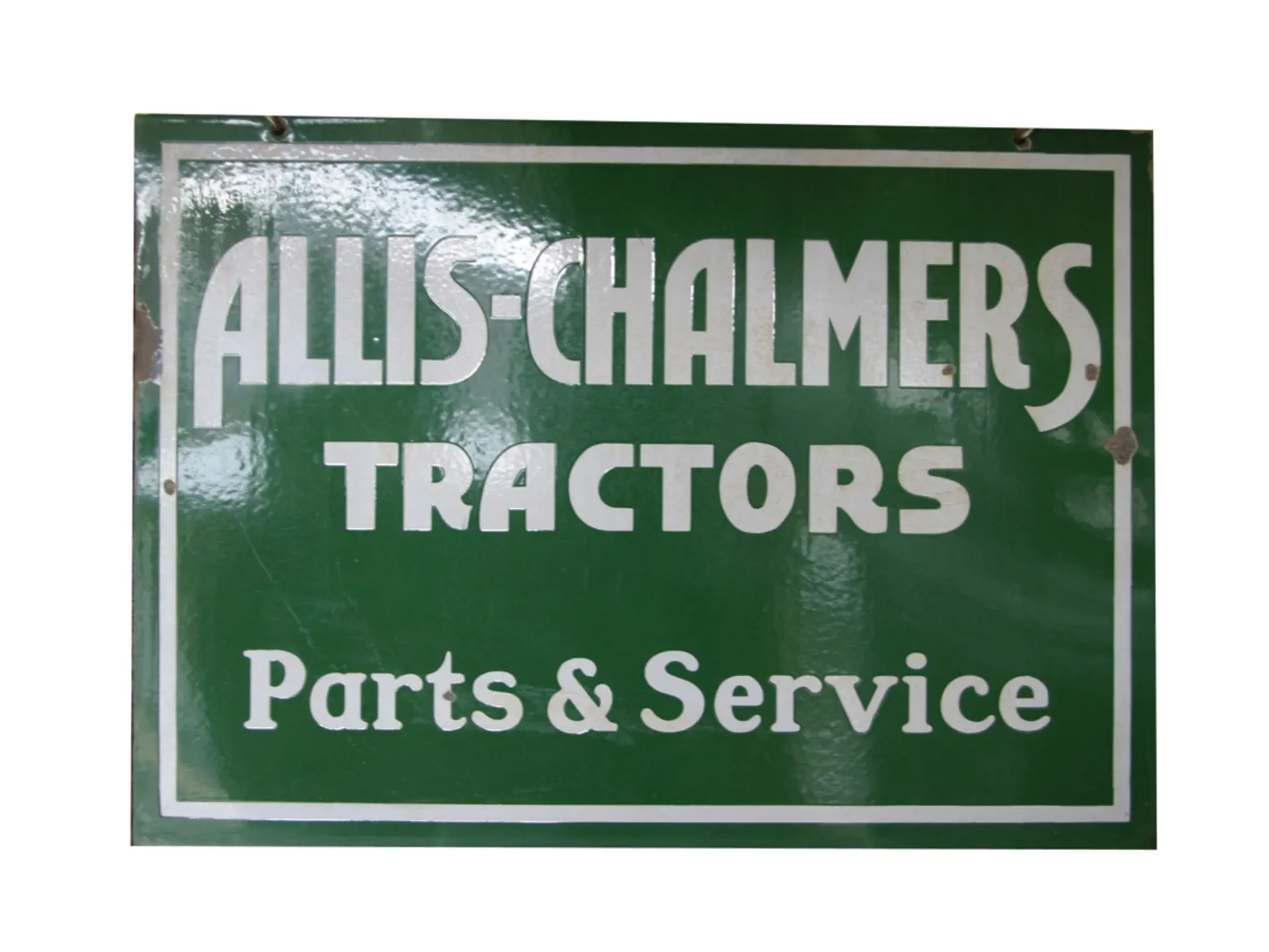 ALLIS-CHALMERS SIGN | Private Collection of Tom & Marlene Stackhouse ...